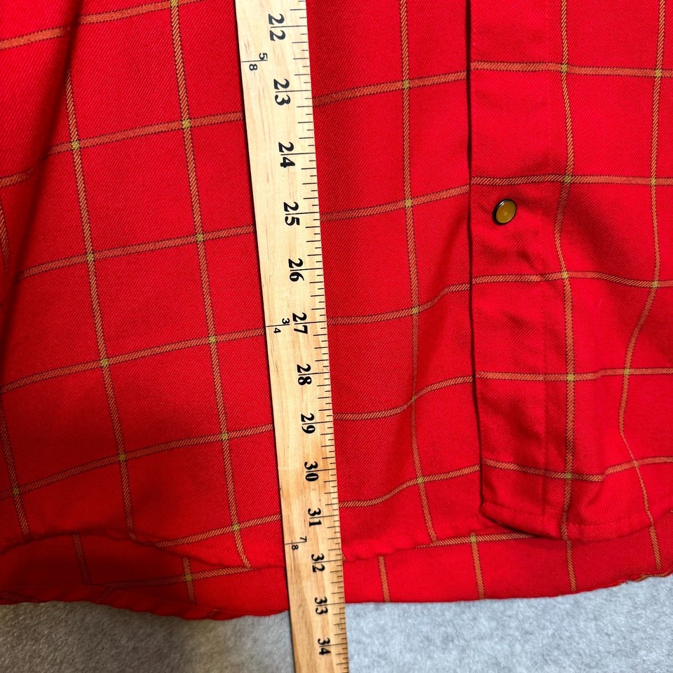 Dixxon Flannel Co Doomsday Shirt Men's Large Tall Red Plaid Pearl Snap ...