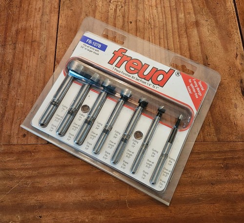 New Old Stock Freud FB-107B Forstner Bit Set, 7 New Bits 1/4" to 1", In ...