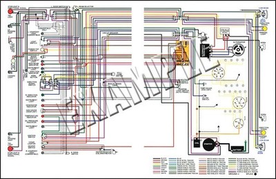 1972 Dodge Charger With Standard Dash 11" X 17" Color Wiring Diagram ...