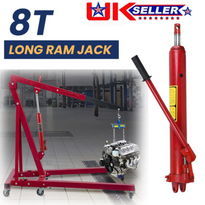 8 Ton Hydraulic Jack 8000Kg Long Ram Manual Replacement Engine Lift ...
