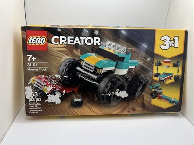 LEGO Creator 3-in-1 Monster Truck Cool Building Kit 31101 673419317344 ...