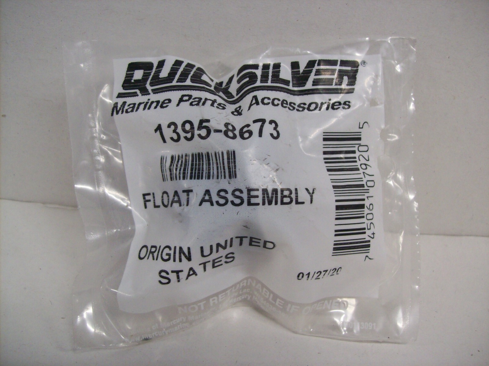 Mercury Quicksilver Carburetor Float 1395-8673 Outboard Boat Motor | eBay