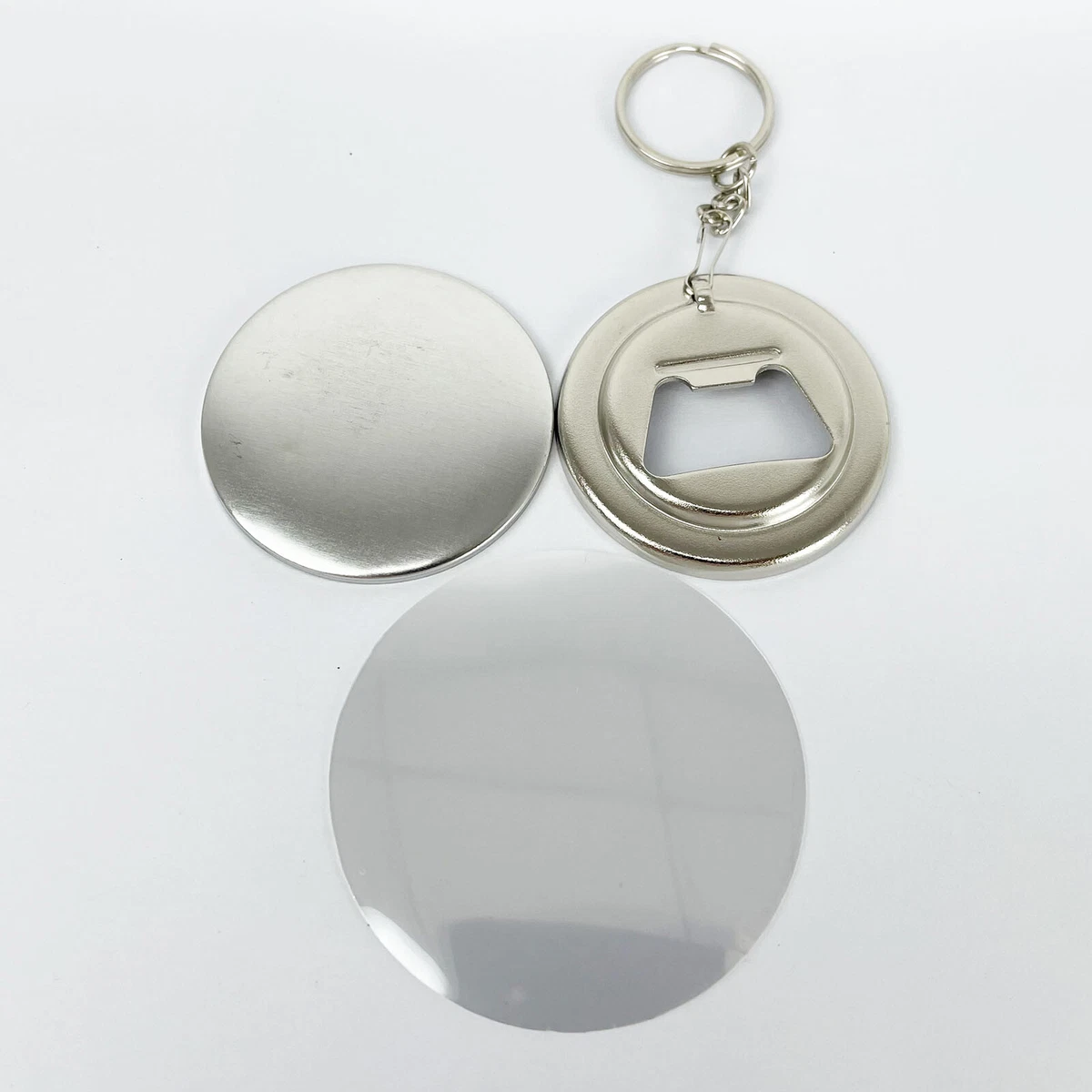 Bottle Opener Button Keychain