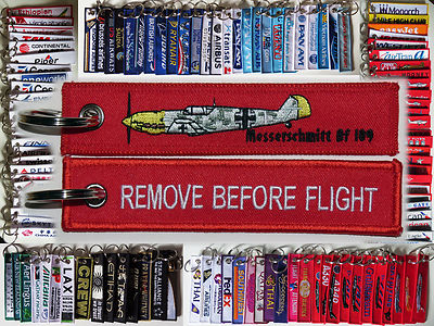 Keyring Messerschmitt Bf-109 ME-109 WW2 Warbird keychain tag Luftwaffe ...