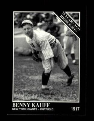 1992 Conlon #484 Benny Kauff 1917 Highlights Giants 8 - NM/MT | eBay