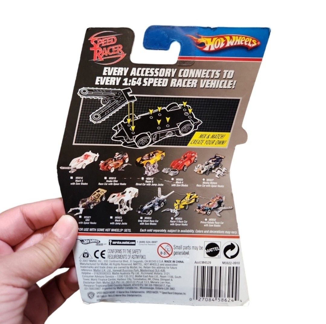 2007 Mattel Hot Wheels Speed Racer Mach 6 with Saw Blades New ...