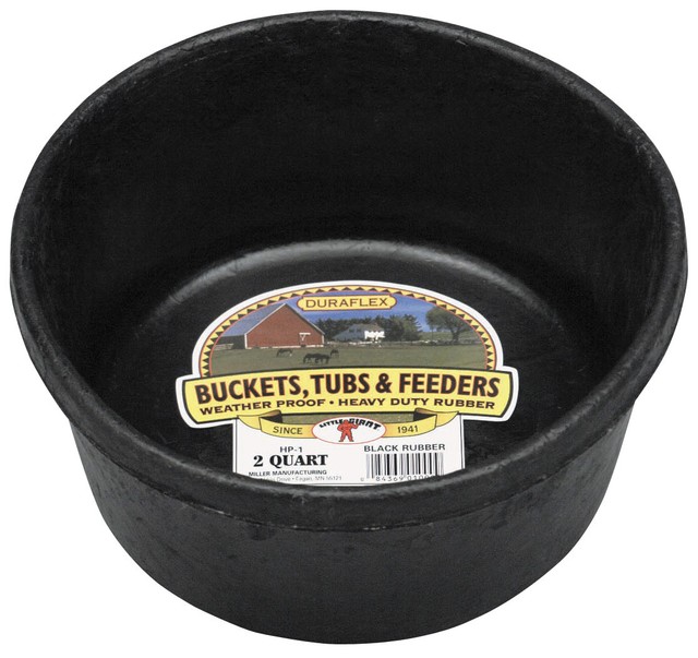 Little Giant Rubber Feed Pan Hp1 2 Quart Black for sale online | eBay