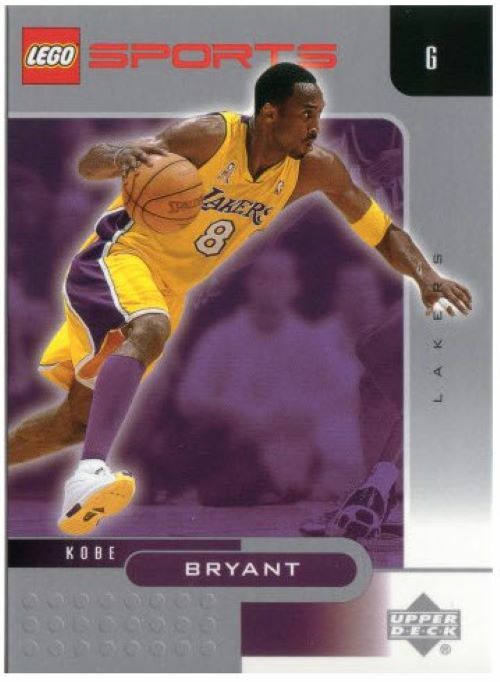 2003 Lego Kobe Bryant Minifigure Yellow Lakers with card and stand | eBay