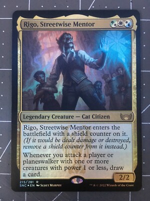 Rigo, Streetwise Mentor Foil, NM, MTG Streets of New Capenna, Pack ...