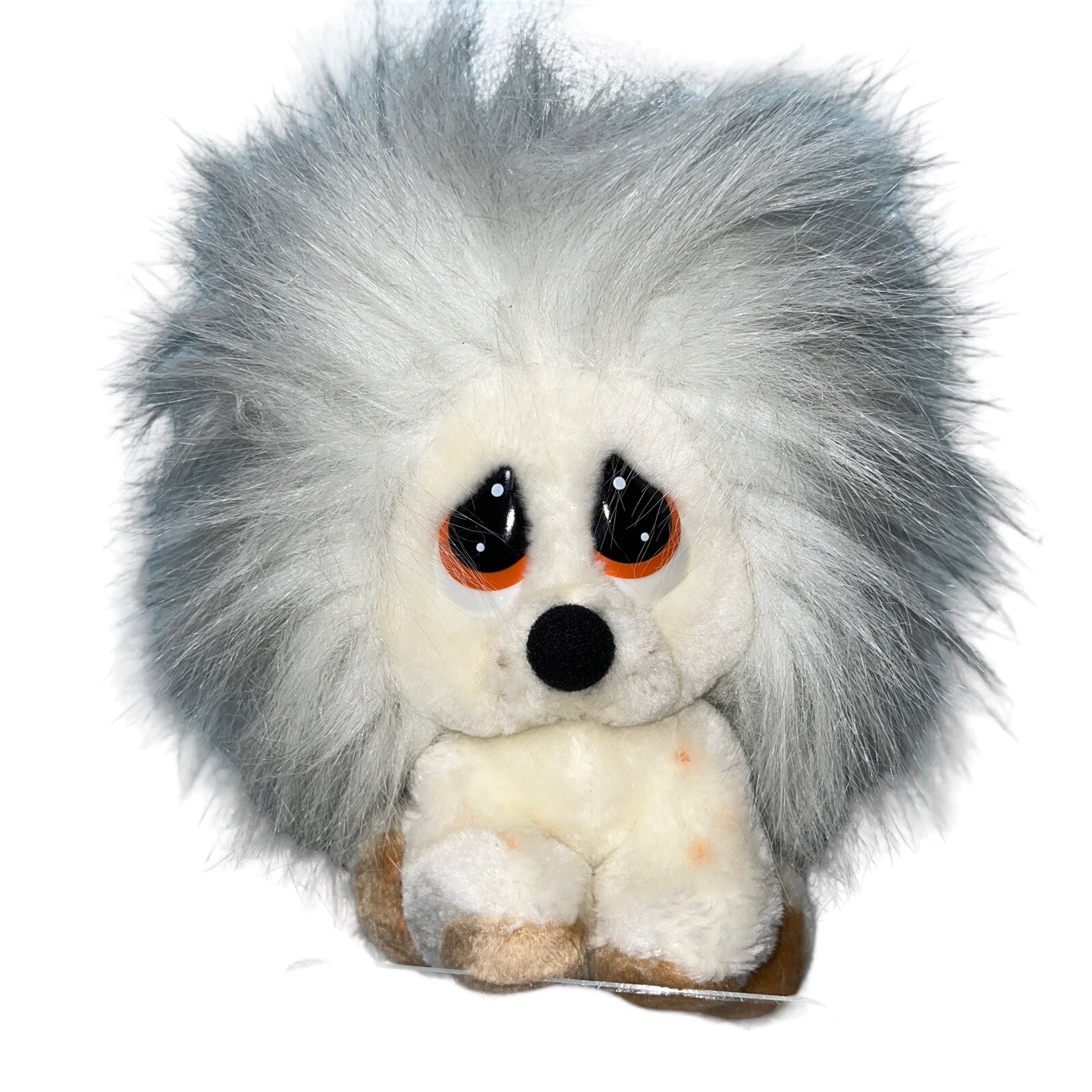 Vintage Applause Sad Sam Clive Sheepdog Plush Stuffed Animal 8" White ...