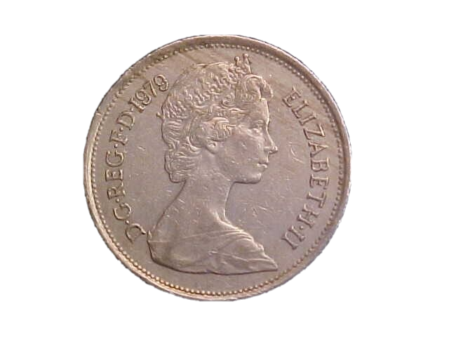 1979 Great Britain QUEEN ELIZABETH II 10 New Pence KM# 912- Nice Circ ...