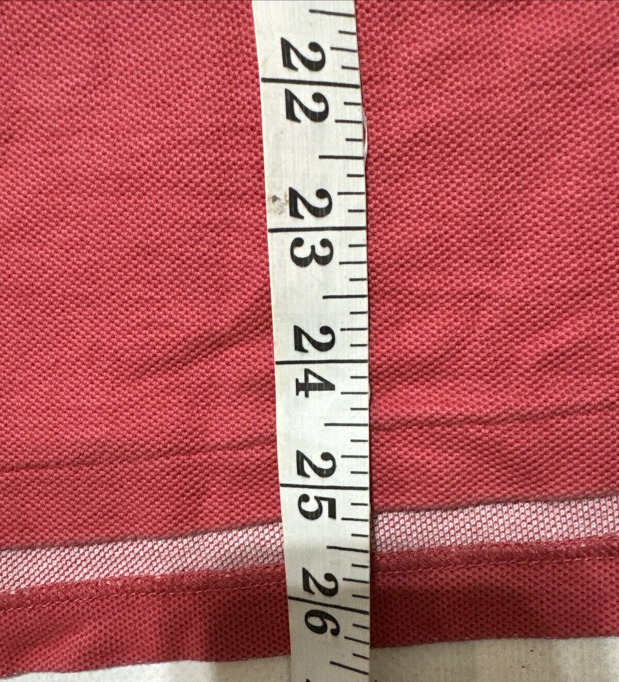 Vintage LL Bean Polo Shirt Mens Large Red Blue Contrast Collar Outdoors ...