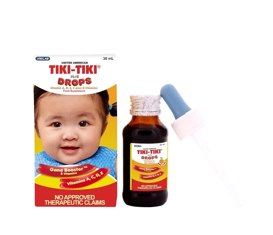 2 Bottles TIKI TIKI Plus Drops - Vitamin A, C, D and E & B Vitamins ...