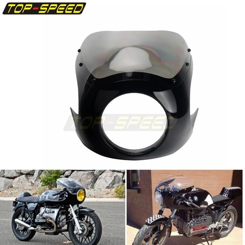 Motorcycle 6-1/4" Round Windshield Fairing Windscreen For Kawasaki ...