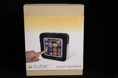 CUBE Stream Your Feed Digital Picture Frame (White) Social Connect ...