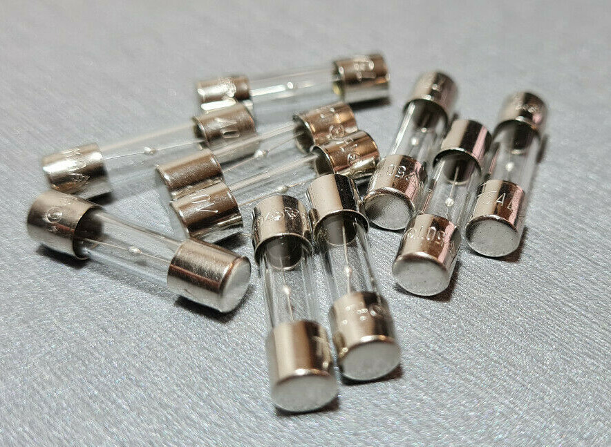 10Pcs 5A Glass Fuse M205 5mm x 20mm Slow Blow T5AL 250V AUSTRALUX ...