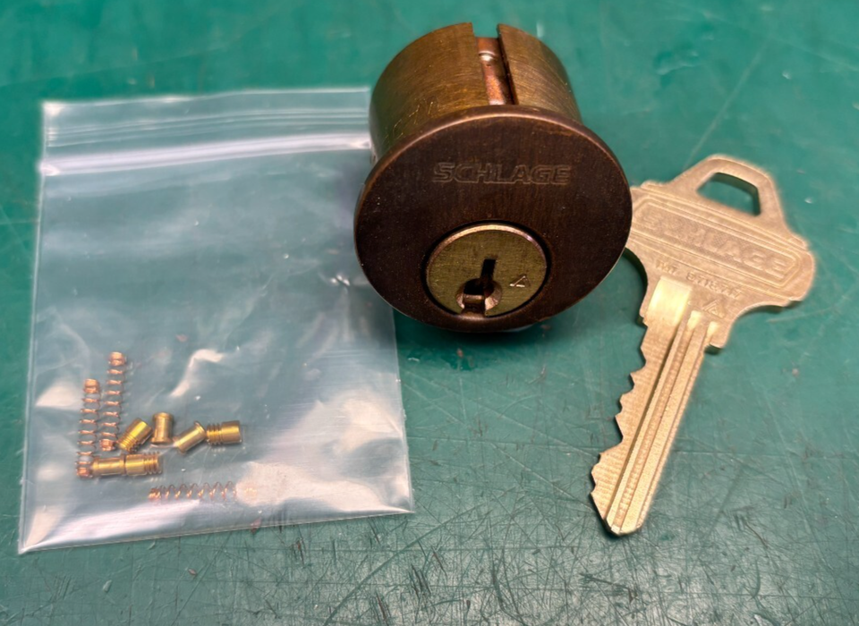 Schlage Everest Rim Cylinder w/ Key & Security Pins - Locksport | eBay