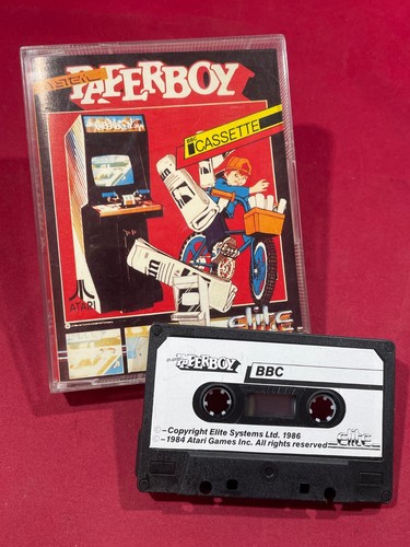 Paperboy Game Cassette for Acorn BBC B Microcomputer By Elite Software ...