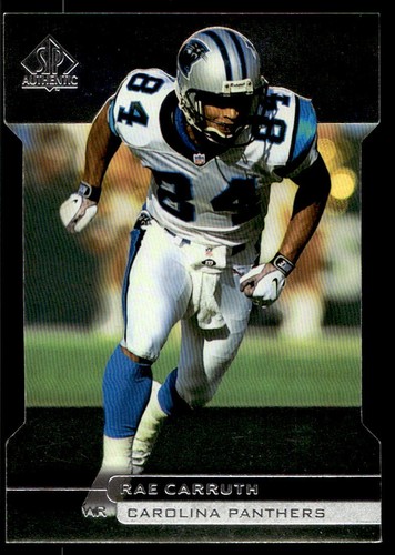1998 SP Authentic 56 Rae Carruth Carolina Panthers /500 Football Card ...