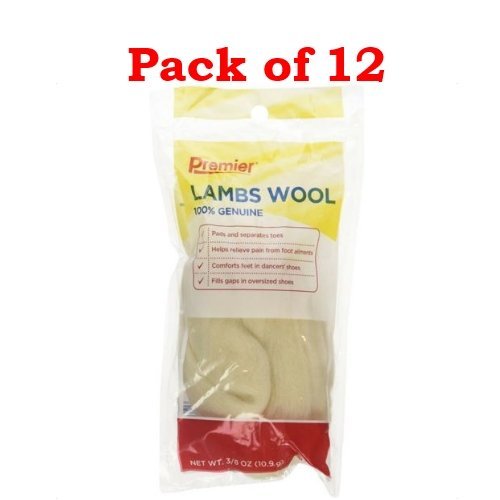 Premier Lambs Wool Padding 100% Genuine Helps Relieve Foot Pain 3/8 Oz ...
