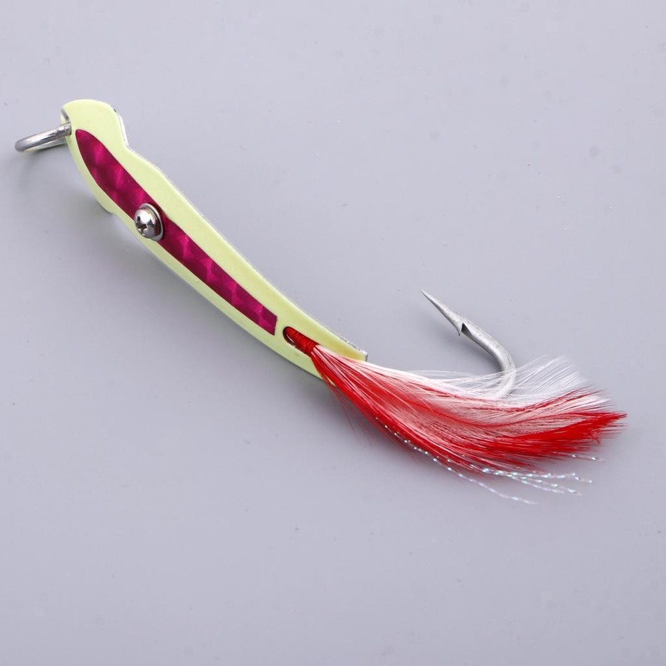 Hard Fishing Feathered Lures Hooks Mackerel Tuna Metal | eBay UK