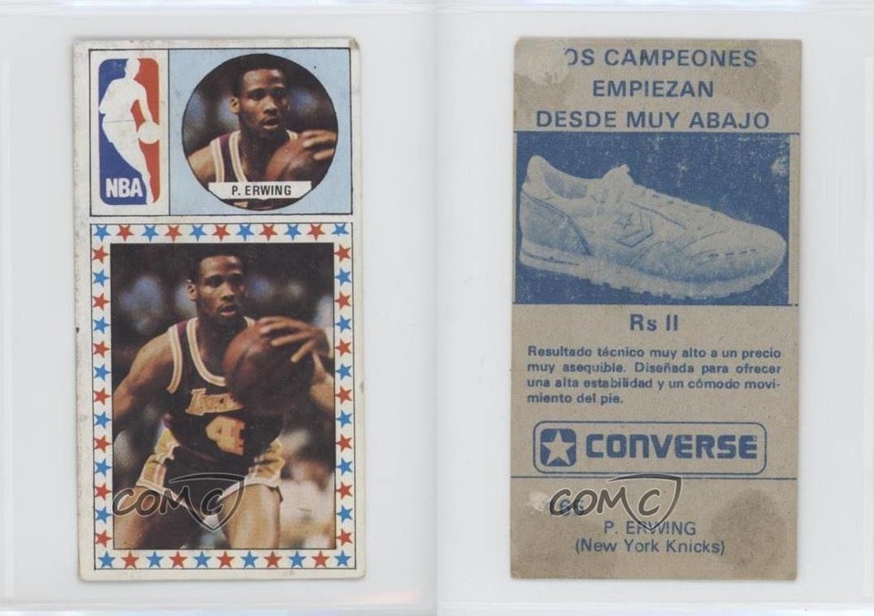 1986 Converse Merchante Spanish Patrick Ewing Byron Scott #165 HOF 3u4 ...