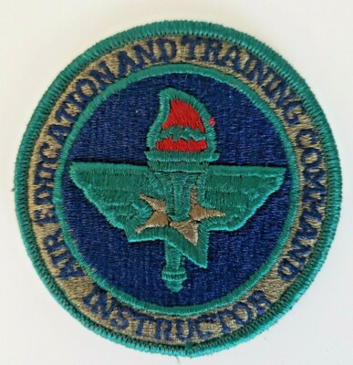 Vintage US Airforce Air Education and Training Command Instructor Patch ...