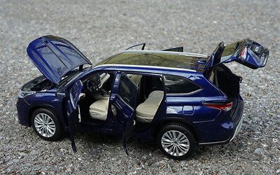 1/18 Scale Highlander 2022 Blue Diecast Car Model Toy Collection Gift ...