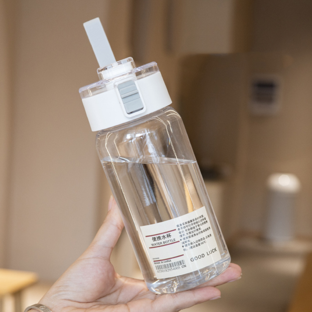 Transparent Water Bottle PC Tumbler Cup Portable Plastic Handy Cup ...