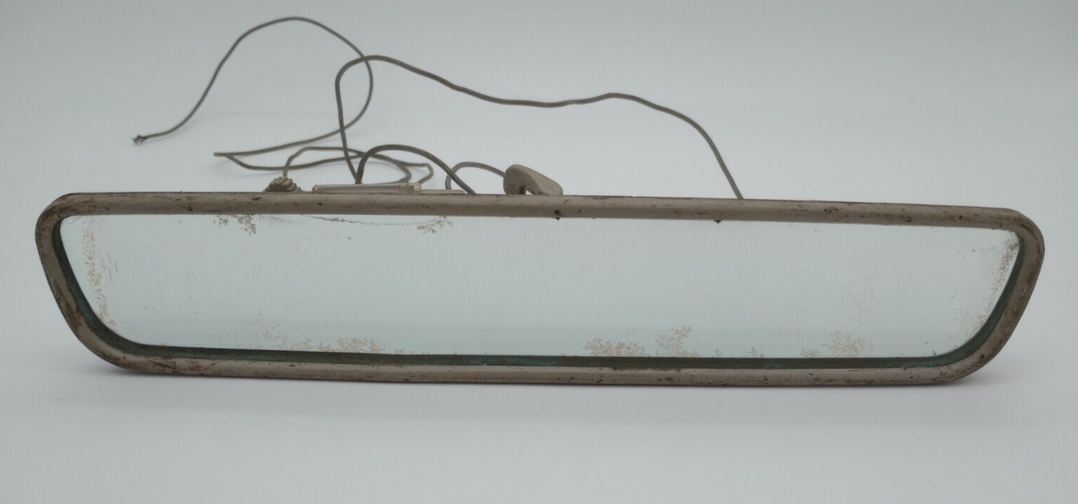 Vintage Rear View Mirror (Unknown Type) 60's w/ Light Feature Made in ...