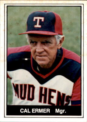 1982 Toledo Mud Hens TCMA #23 Cal Ermer - VG-EX Chattanooga Tennessee ...