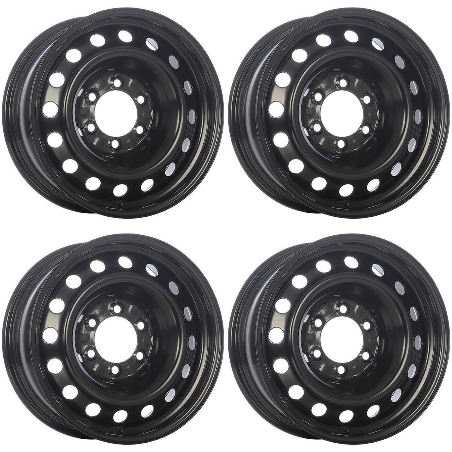 Set of 4 17in Black Steel Wheel Rims for Toyota 4Runner, RB4J87M 6x139 ...