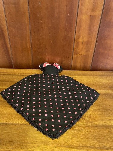 Minnie mouse lovey black pink polka dots good condition NO BRAND | eBay