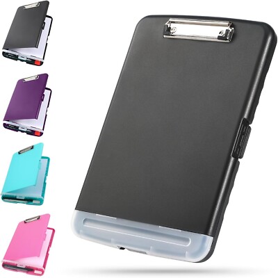 Clipboard with Storage Case Plastic A4 Clipboard Storage Box for School ...