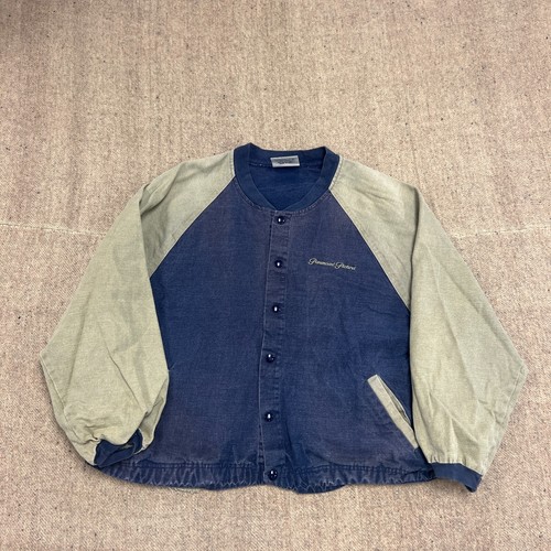 Vintage Paramount Pictures Varsity Jacket Mens Large Blue 1990s Cropped ...