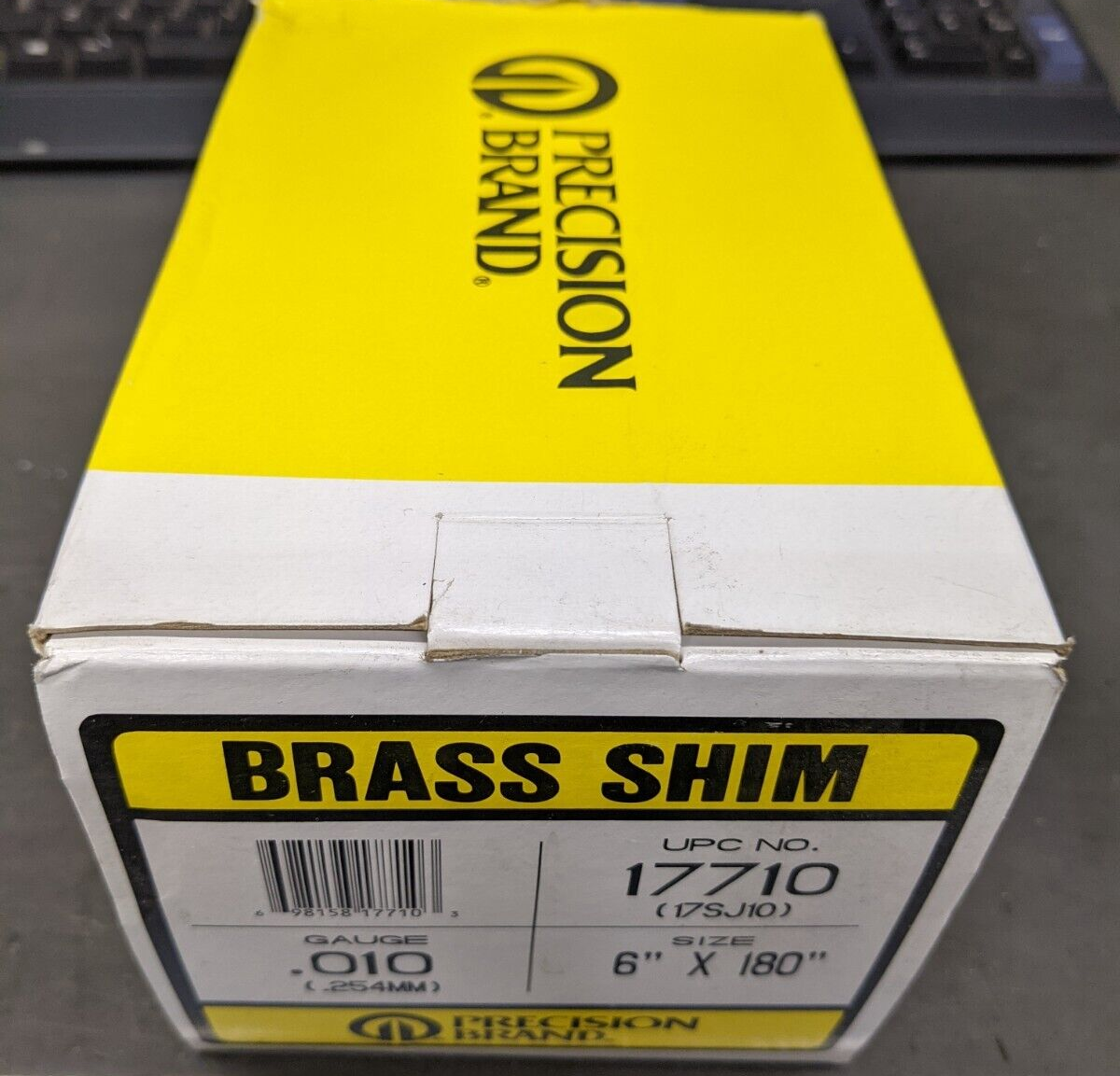 Precision Brand Brass Shim Roll .010" (.254mm) Gauge 6" x 180" 17710 ...