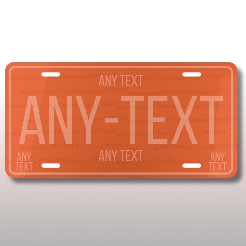 Personalized Custom Aluminum License Plate Any State & Text Multicolor ...
