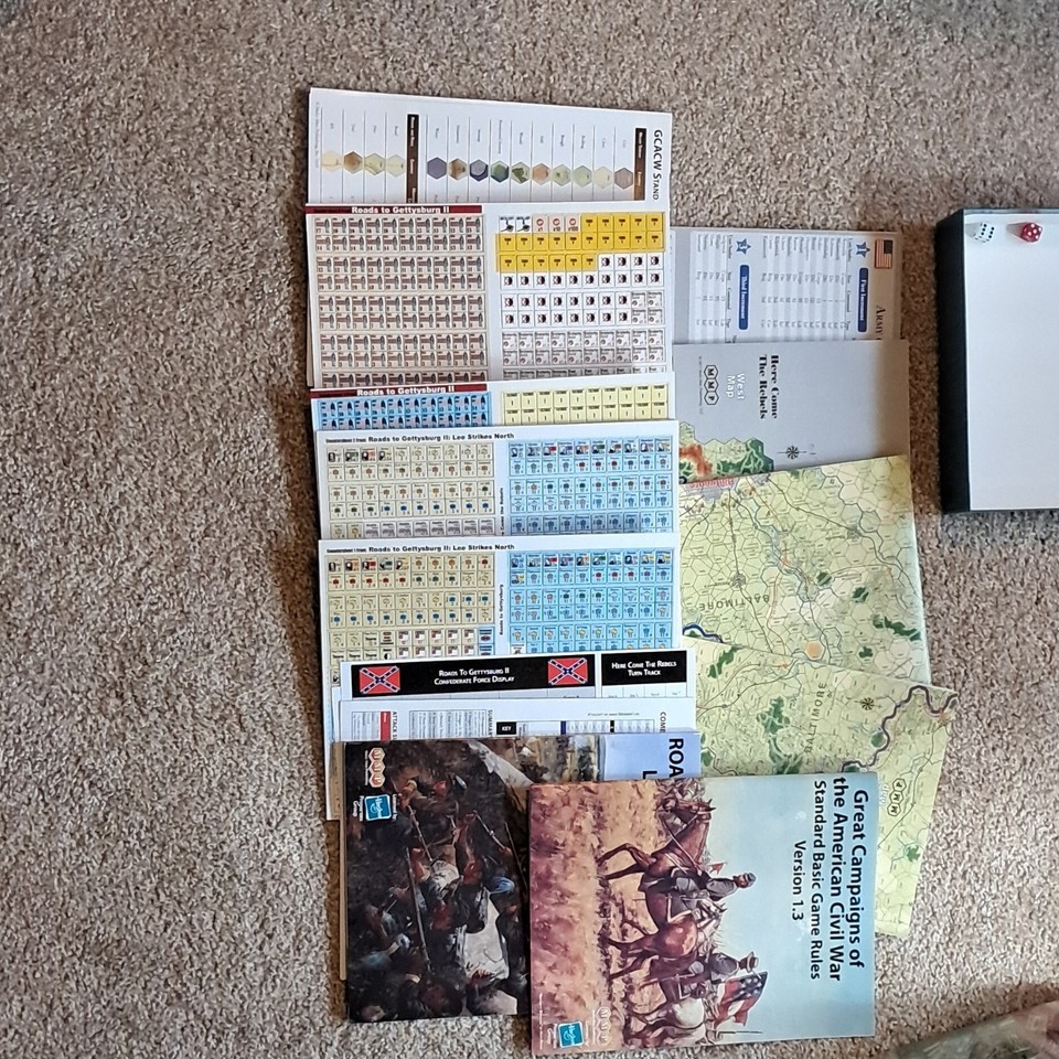 Multi-Man Publishing Roads to Gettysburg II War Board Game Complete ...