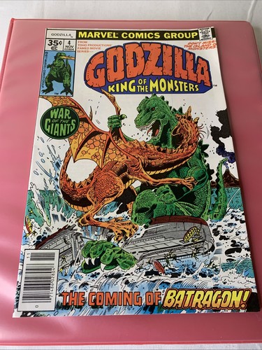 Marvel Godzilla # 4 (1977) The Coming Of Batragon Comic Book VG | eBay