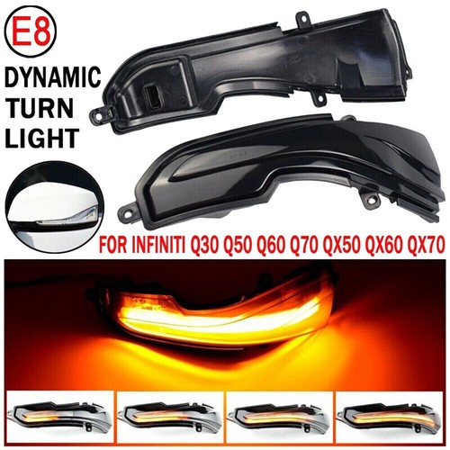 For Infiniti Q50 Q60 Q70 LED Sequential Side Mirror Turn Signal ...