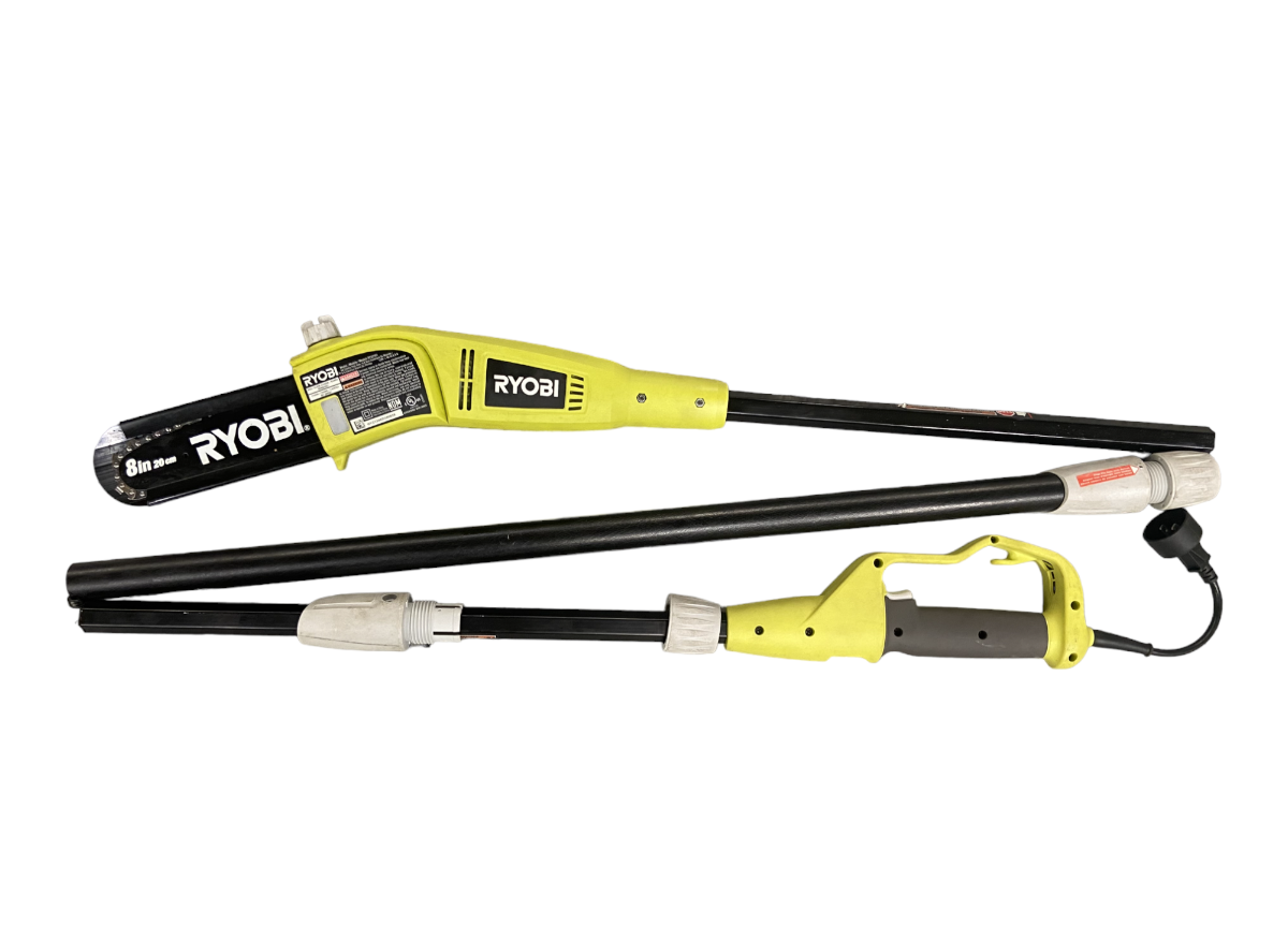 Used - Ryobi RY43161 8 inch chain 6 Amp Electric Corded Pole Saw (Tool ...