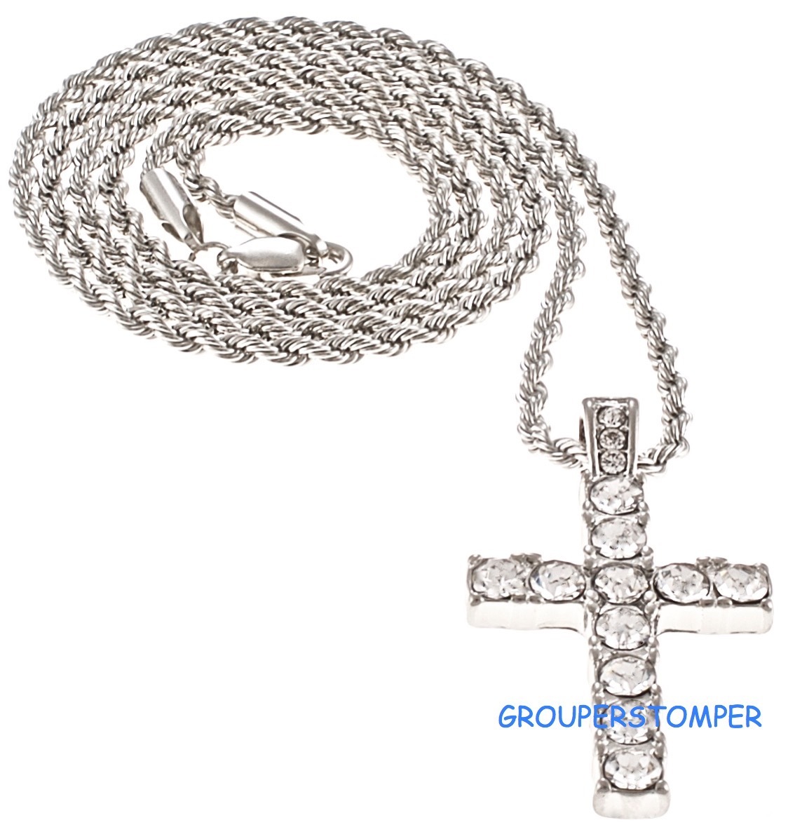 Cross And Angel Religous Necklace With 24 And 30 Inch Box Link Chain | eBay