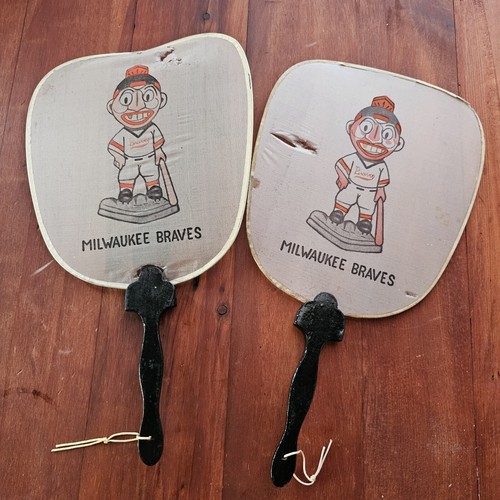 Rare Milwaukee Braves SGA Silk Fans As Is | eBay
