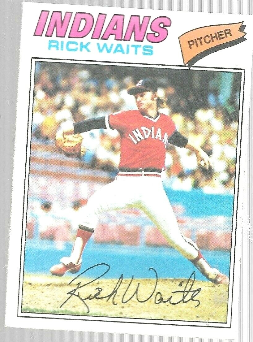 1977 Topps Rick Waits 306 Cleveland Indians Baseball Card | eBay