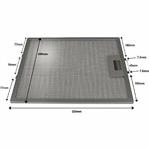 For Rangemaster 320 x 260mm Cooker Oven Hood Extractor Fan Vent Grease ...
