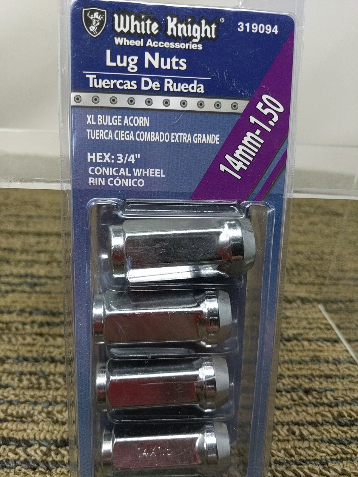 White Knight 14mmx1.50 XL Bulge Acorn Lug Nut-1.9" L 319094 for sale ...