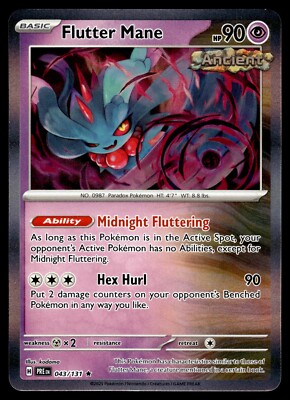 Flutter Mane Holo NM 043/131 SV: Prismatic Evolutions Pokemon Card | eBay