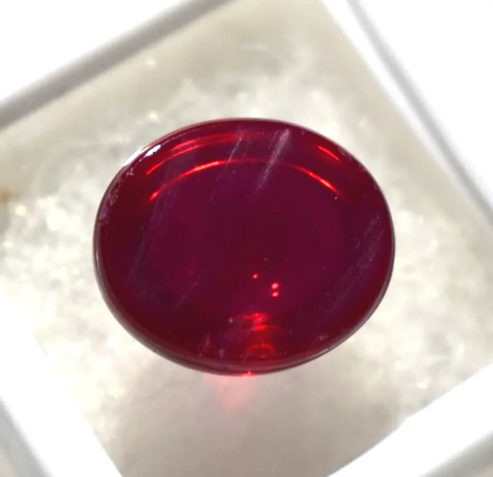 6 Rays Red Star Ruby 8 Ct Natural Burma Oval Cut Cabochon Loose ...