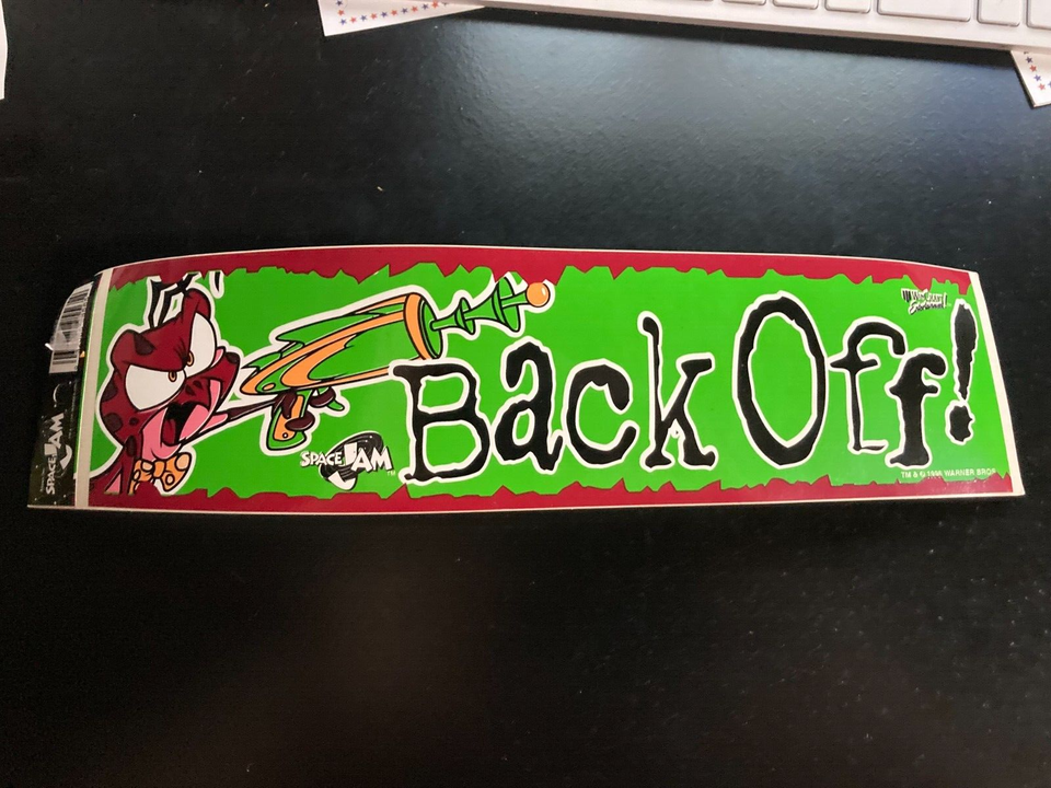 Alien NerdLuck Space Jam Bumper Sticker 1996 Warner Brothers | eBay