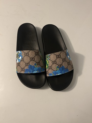 Gucci GG Blooms Supreme Floral Slide Sandals | eBay